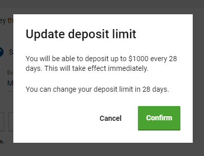 How do I set a Deposit Limit to manage my betting? – Sportsbet Help Centre