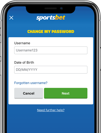 Forgotten Username or Password – Sportsbet Help Centre