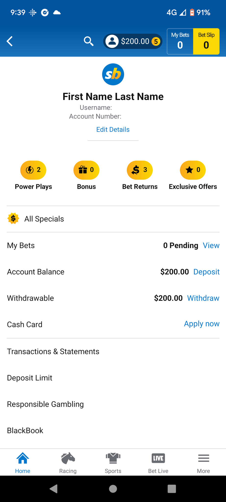 Sportsbet Help Centre